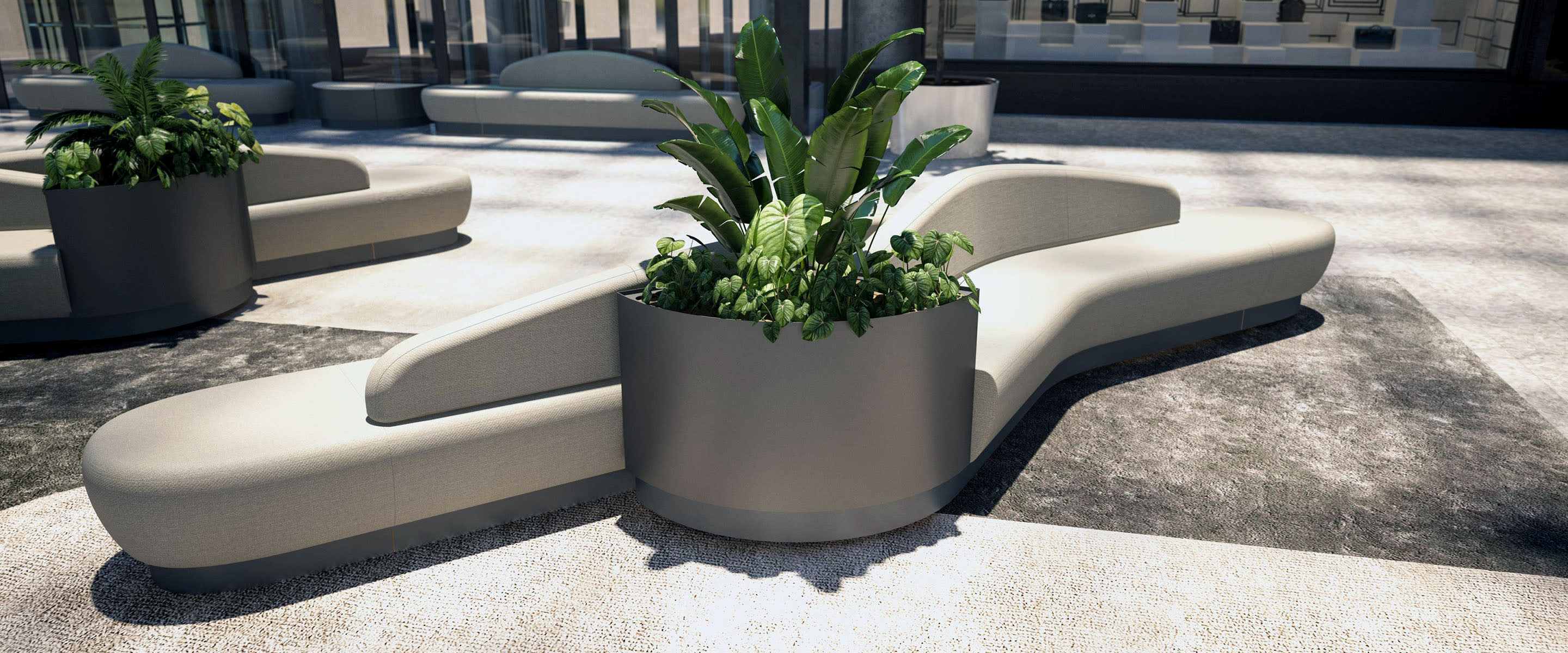 Nexus 120° Planter - Commercial & Public Space Furniture | Park & Street Furniture Suppliers